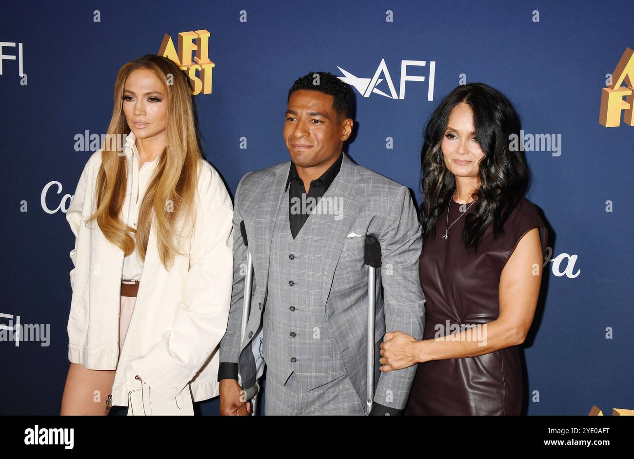 HOLLYWOOD, CALIFORNIA - OCTOBER 26: (L-R) Jennifer Lopez, Anthony ...