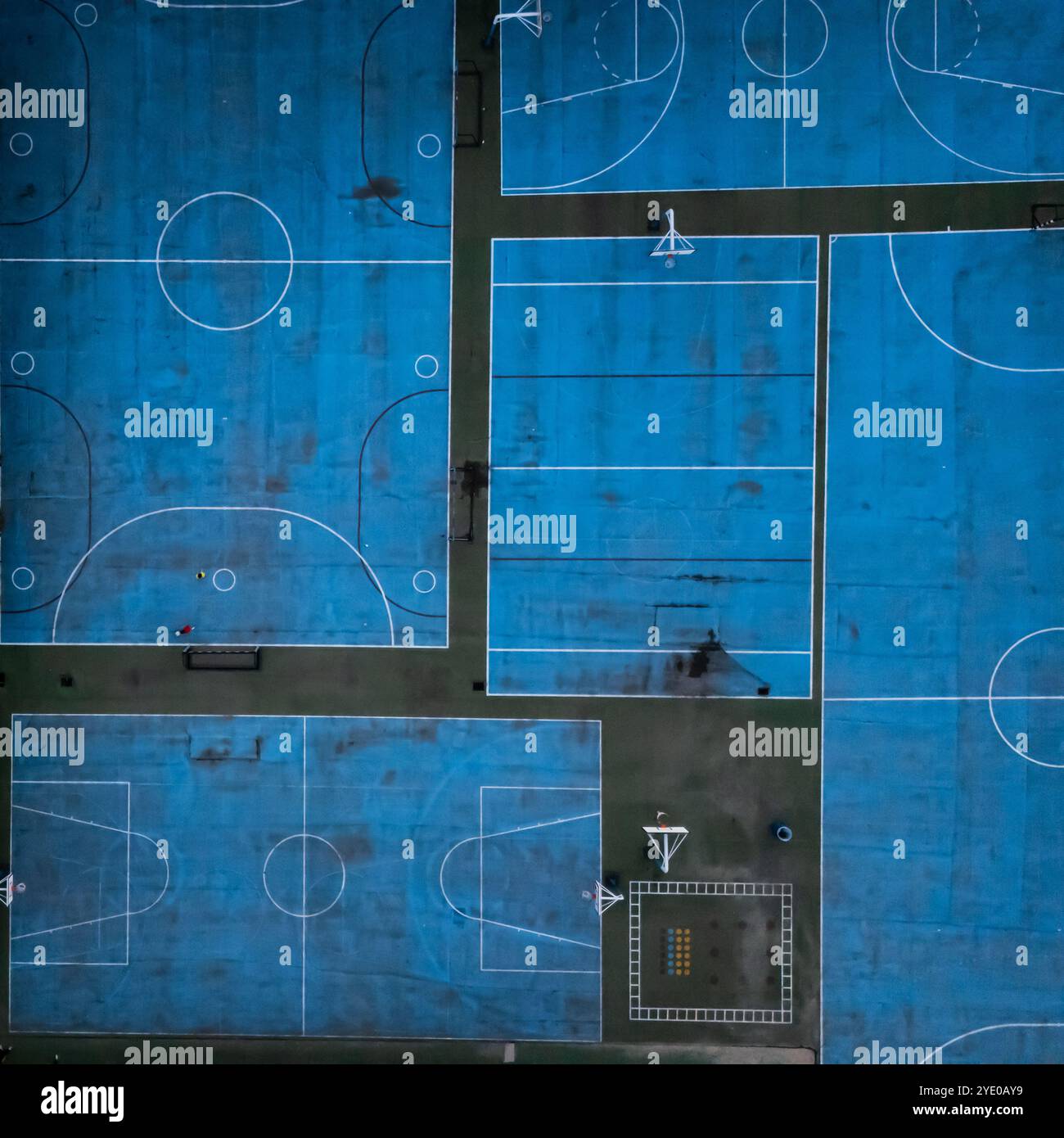 Aerial view colorful basketball hi-res stock photography and images - Alamy