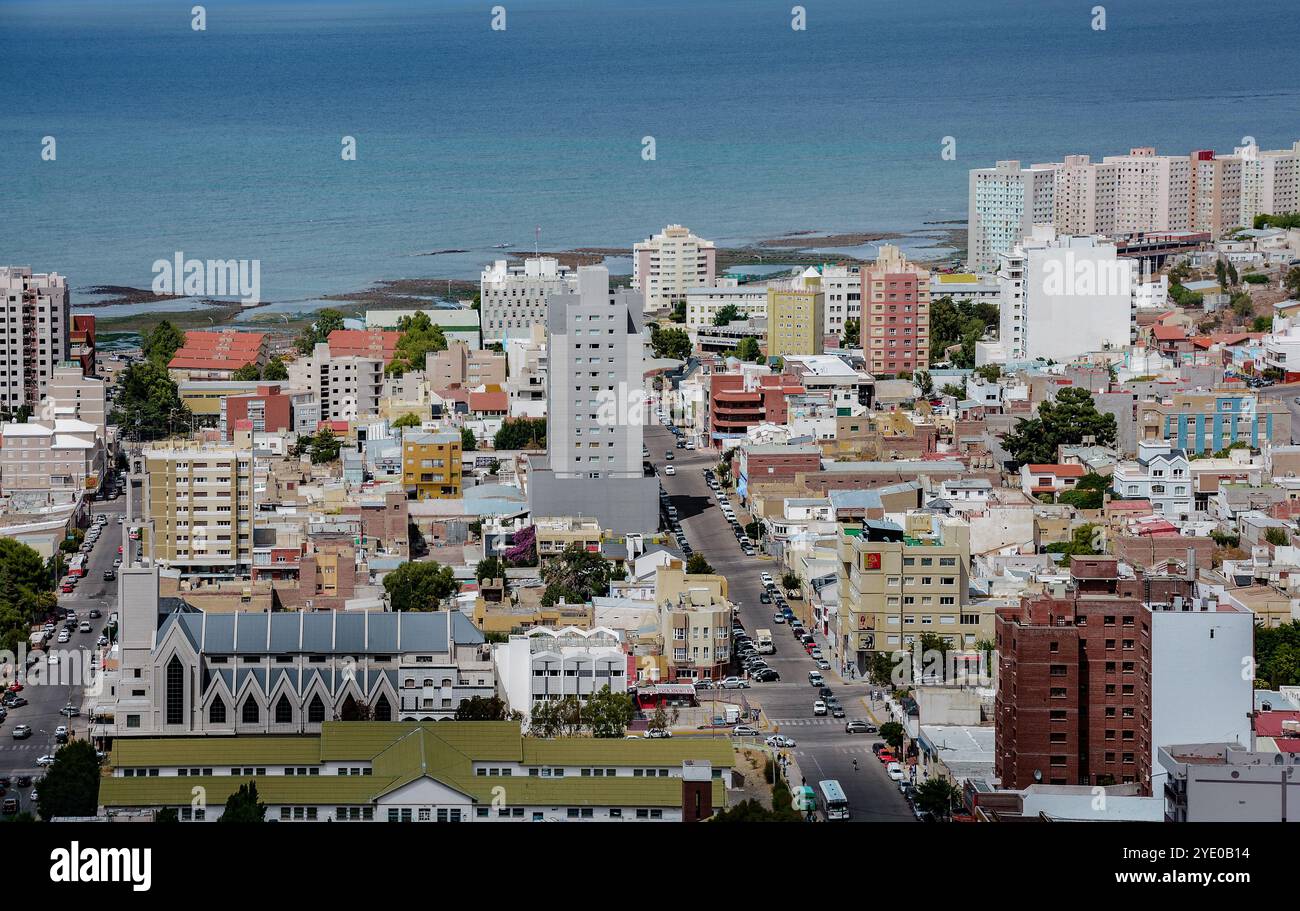Beautiful landscape of Comodoro Rivadavia, a port city in the ...
