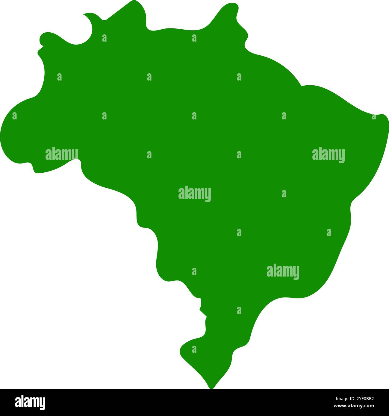 Brazil map icon. Brazil topography. Editable vector Stock Vector Image ...