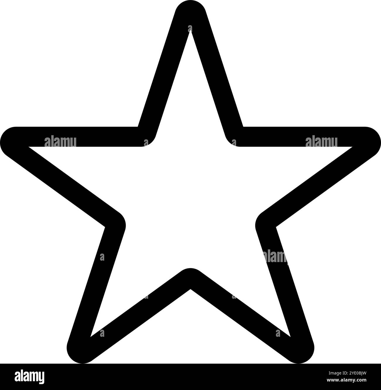 Simple star icon. Favorite. Bookmark. Editable vector Stock Vector ...