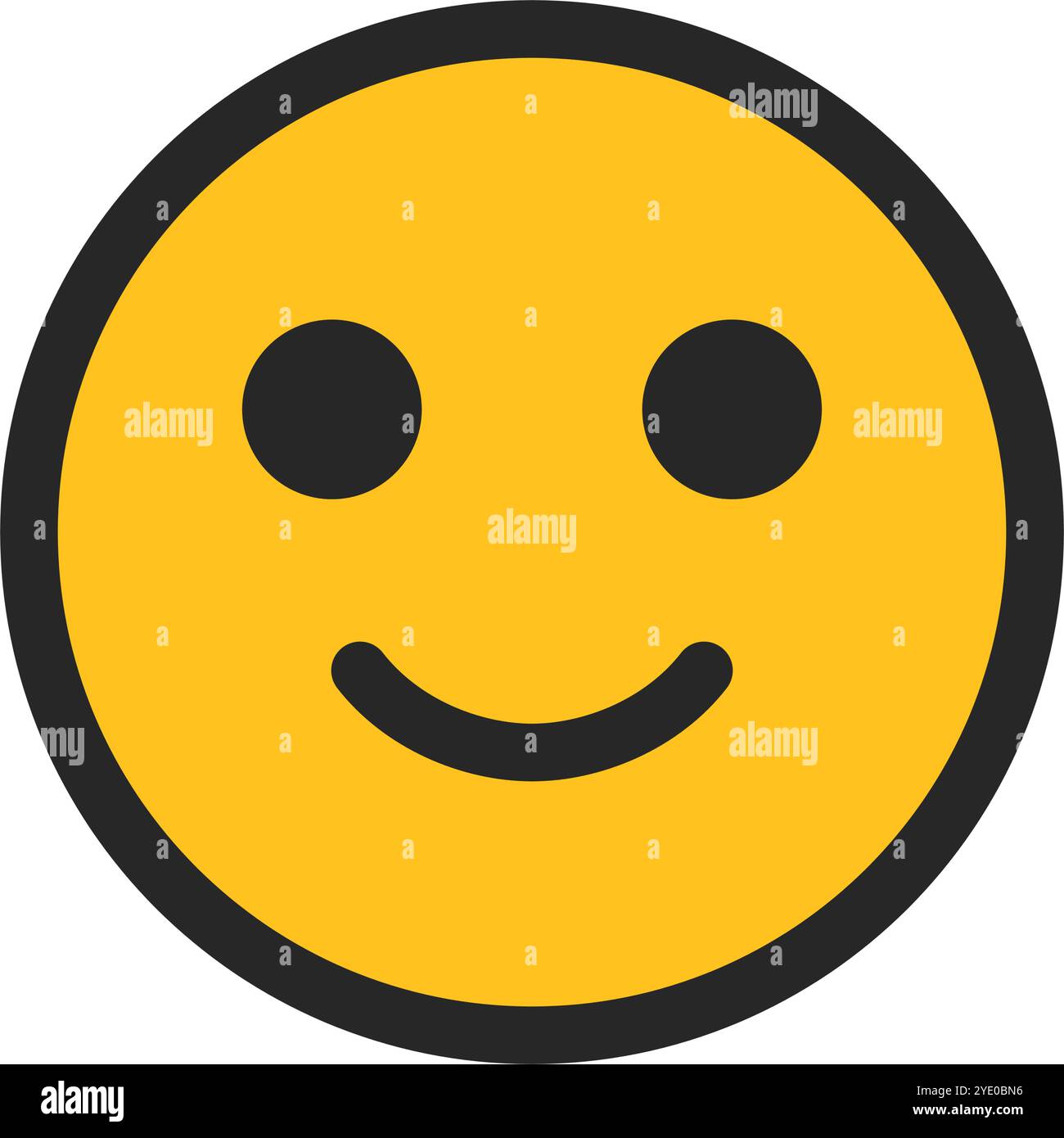 Simple smiley face icon. Editable vector Stock Vector Image & Art - Alamy