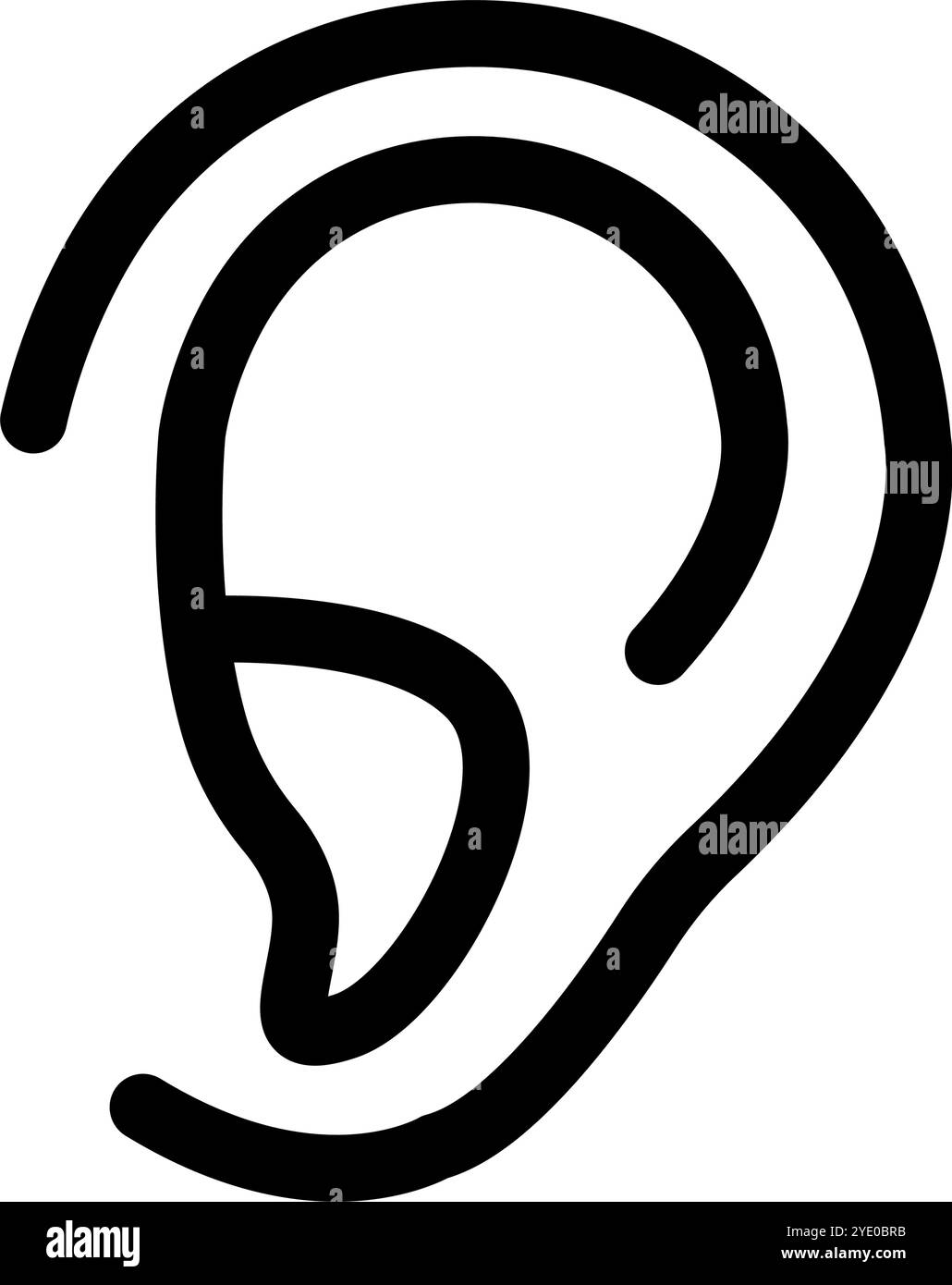 Simple ear icon. Listen ear icon. Editable vector Stock Vector Image ... Simple ear icon. Listen ear icon. Editable vector Stock Vector Image ...
