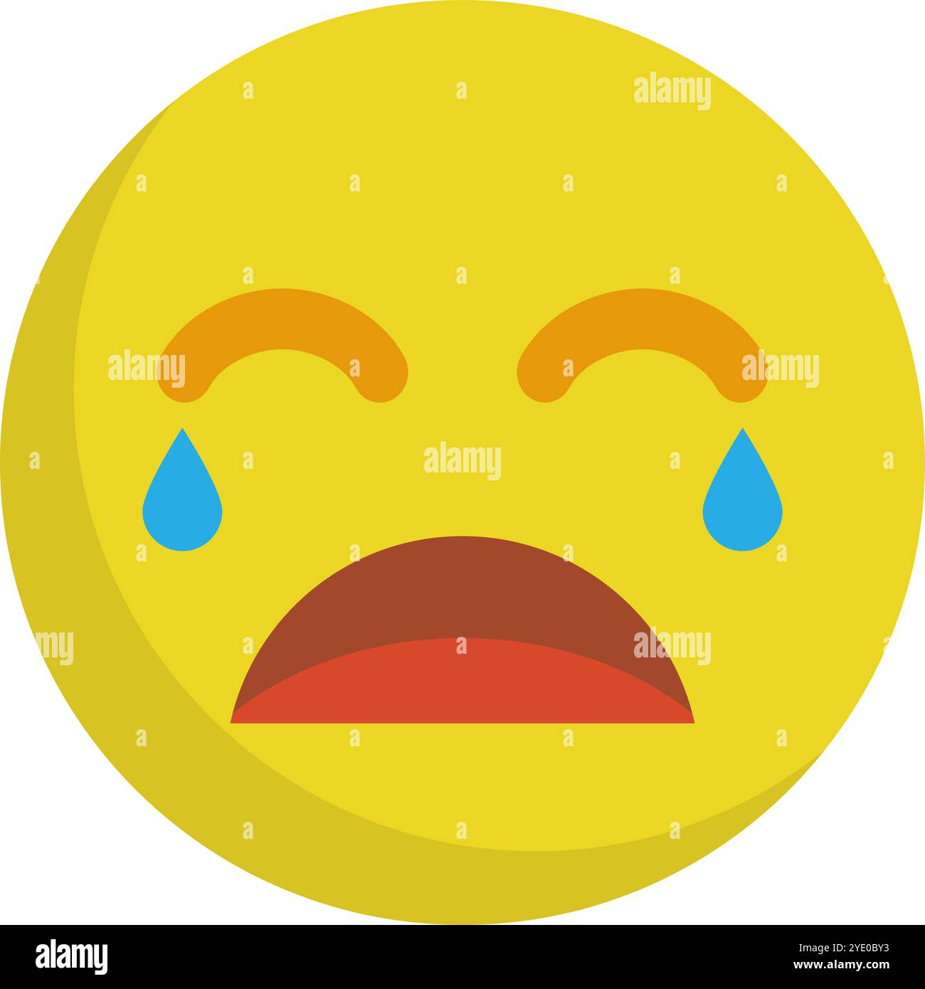 Cry face icon. Crybaby. Editable vector Stock Vector Image & Art - Alamy