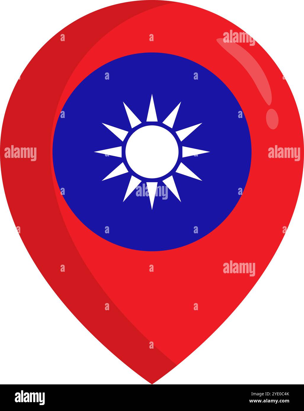 Taiwan map pin Stock Vector Images - Alamy