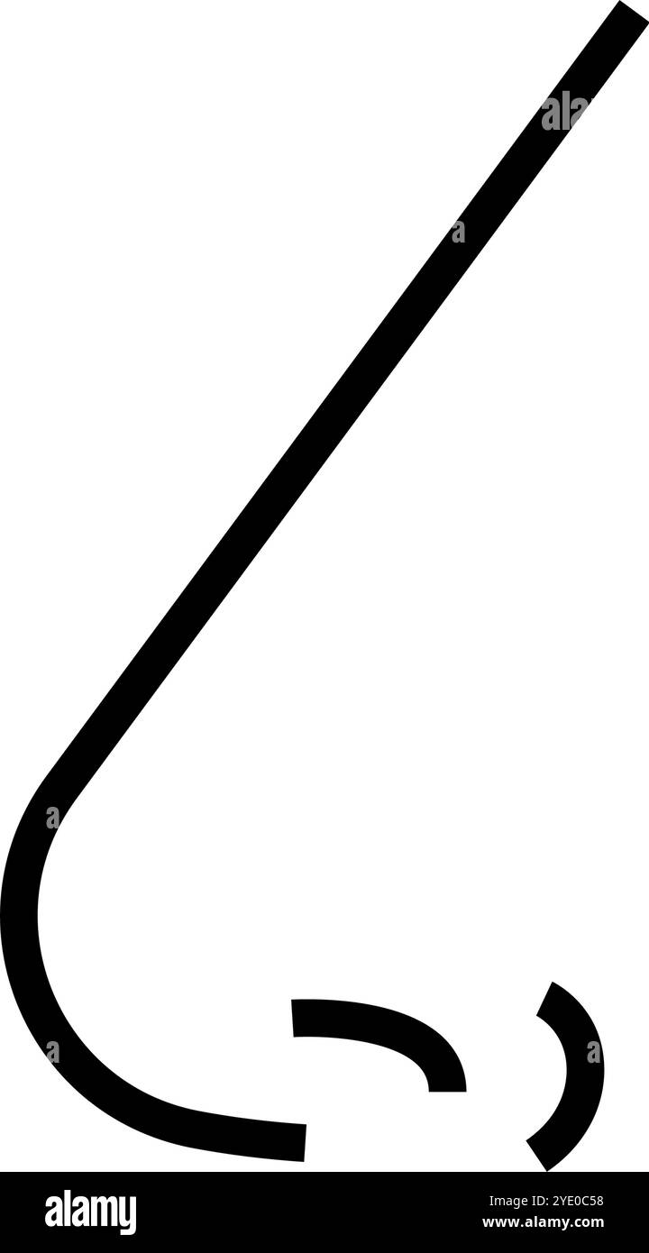 Nose side view icon vector vectors Cut Out Stock Images & Pictures - Alamy