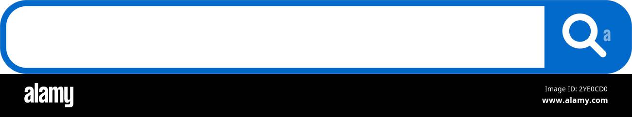 Blue search bar. Internet search box. Editable vector Stock Vector ...
