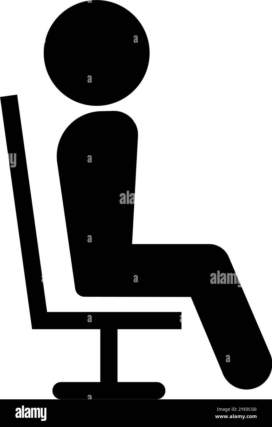 Sitting down icon vector vectors hi-res stock photography and images ...