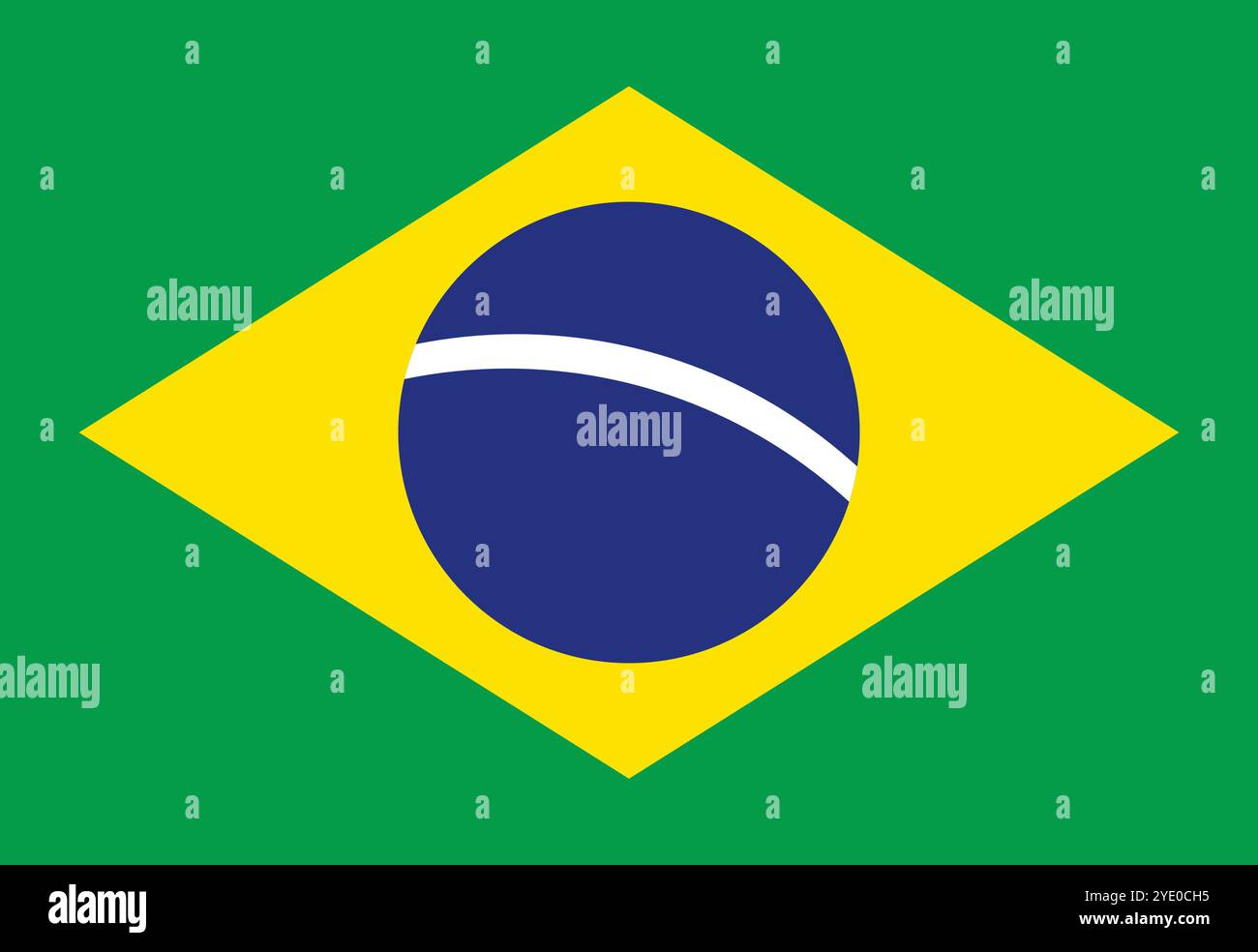 Simple Brazilian flag icon. Editable vector Stock Vector Image & Art ...