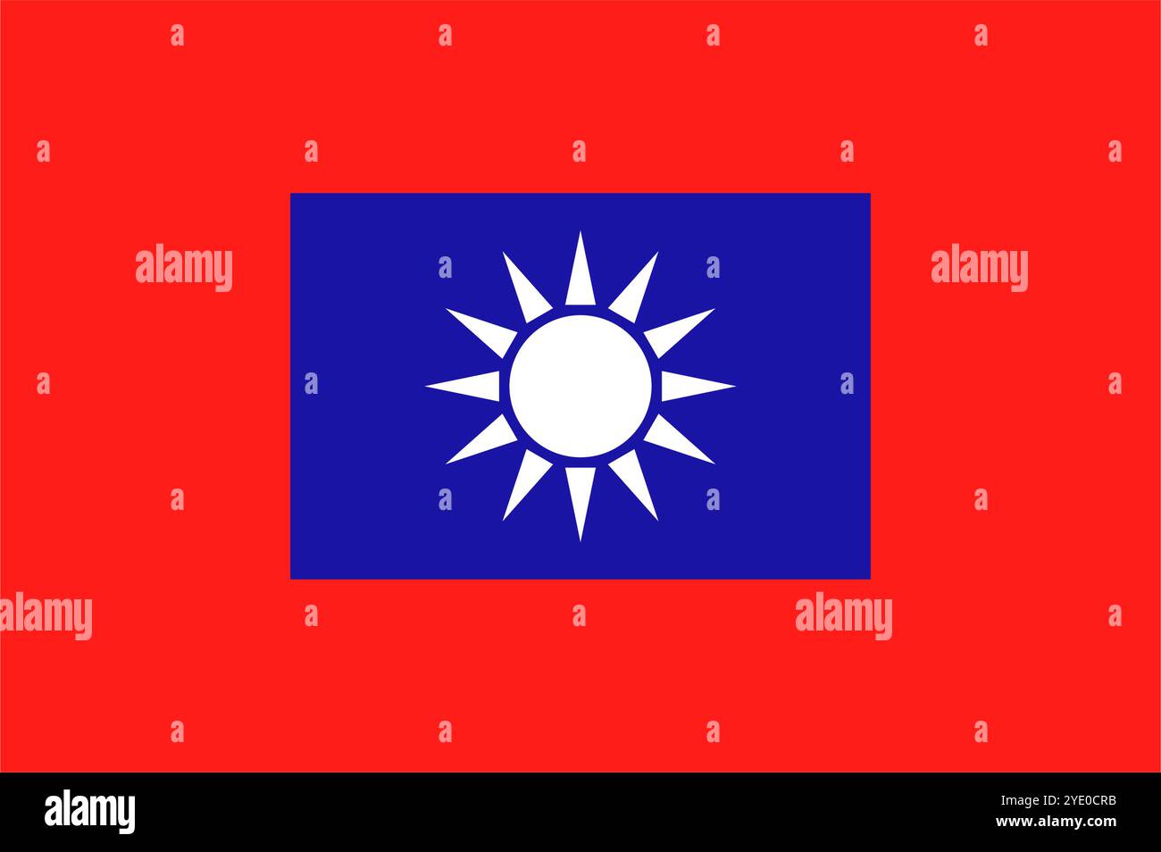Republic of China Army Flag. Editable vector Stock Vector Image & Art ...