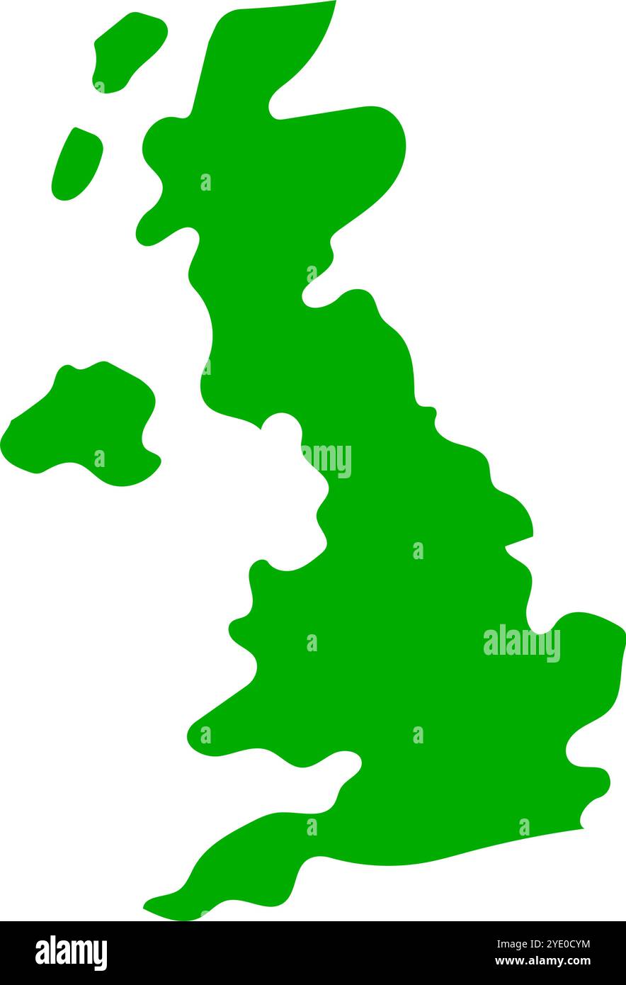 North uk map Cut Out Stock Images & Pictures - Alamy