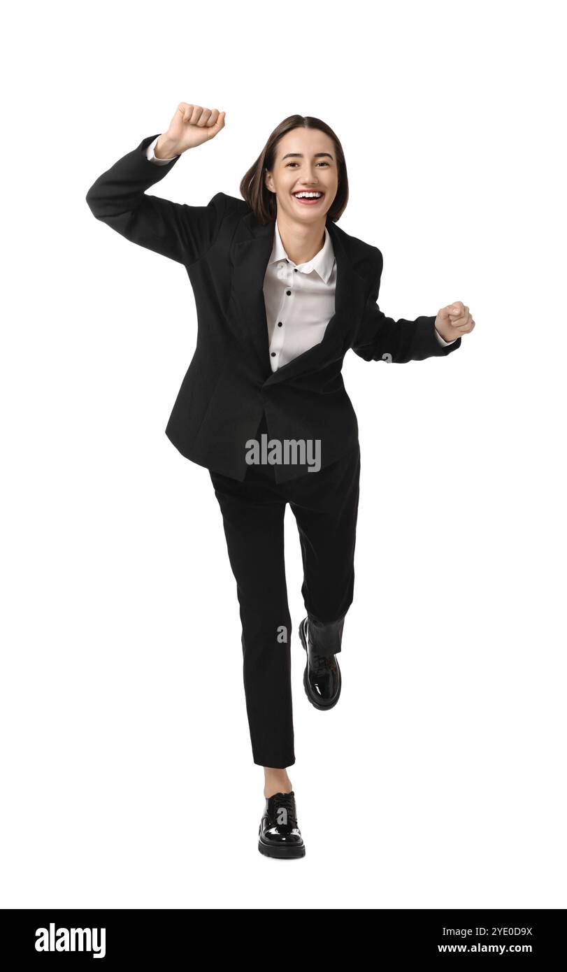 Young employee in time Cut Out Stock Images & Pictures - Alamy