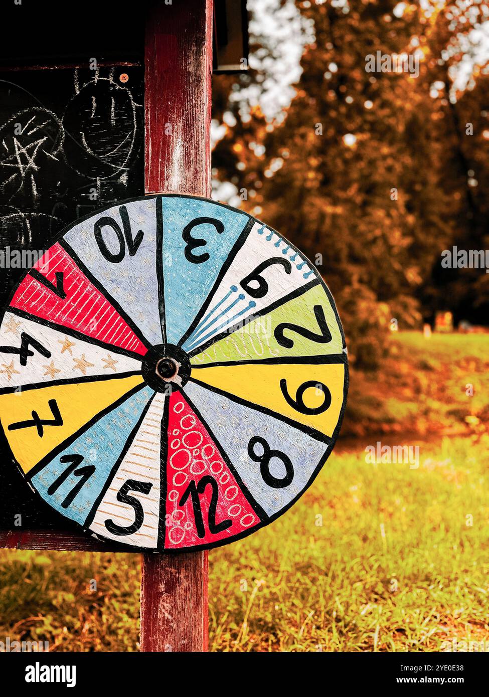 Children's wheel of fortune for learning numbers and colors on the ...