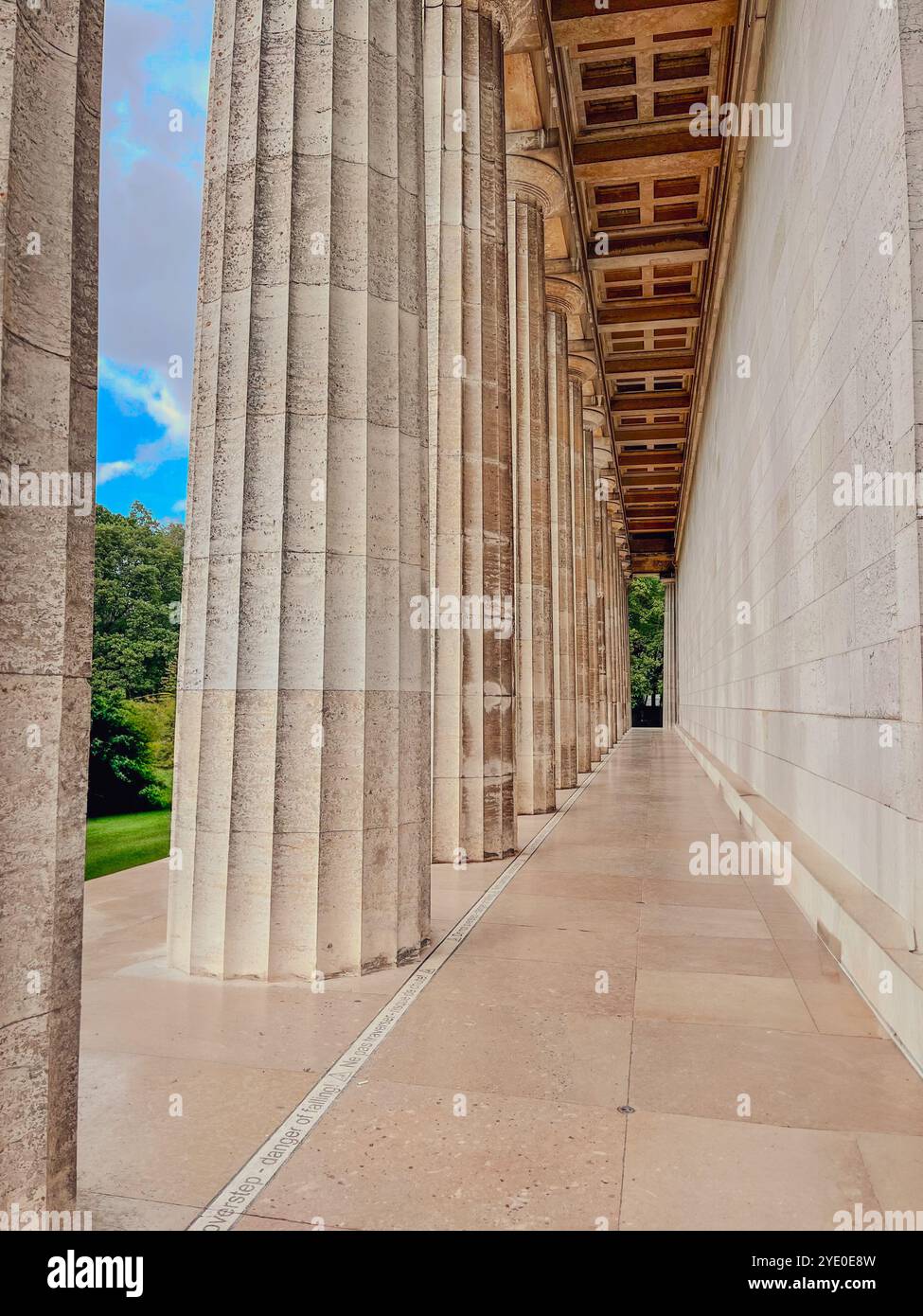 High columns in an ancient castle. High quality photo. Majestic columns ...