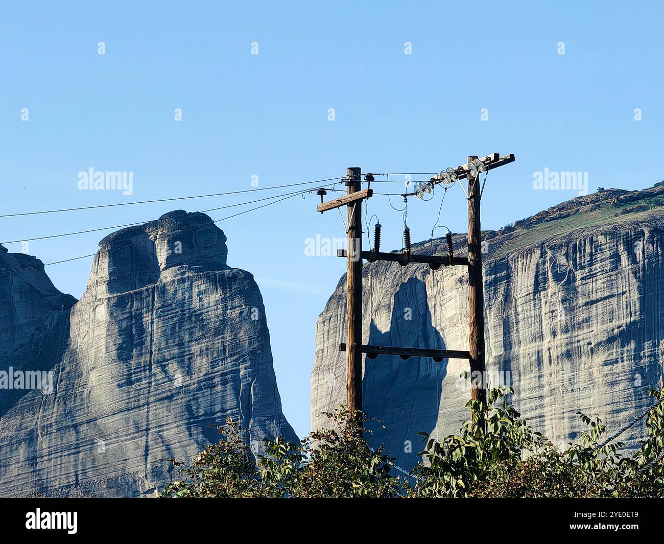 Rustic utility pole hi-res stock photography and images - Alamy