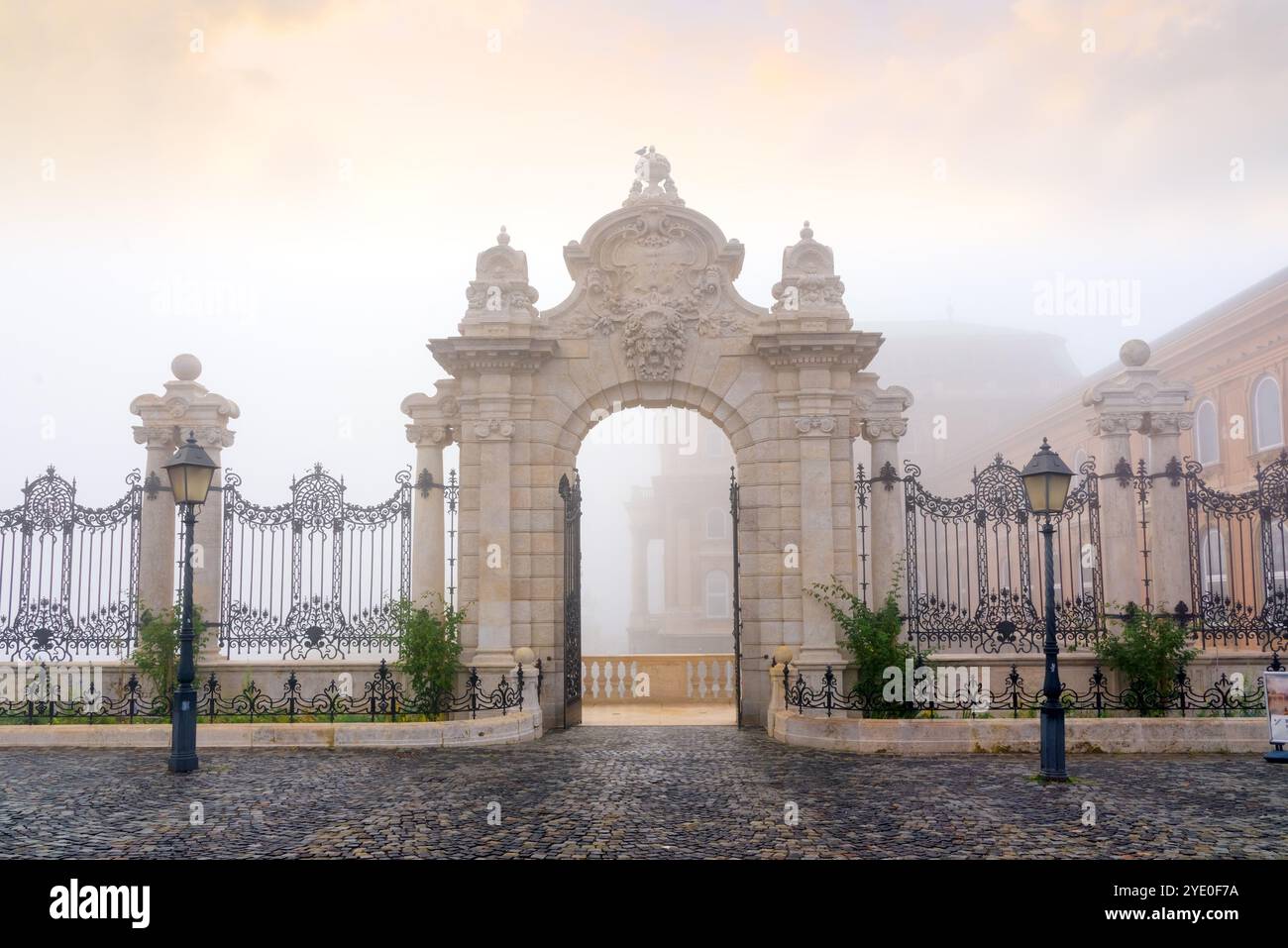 Royal Palace gate Stock Photo - Alamy
