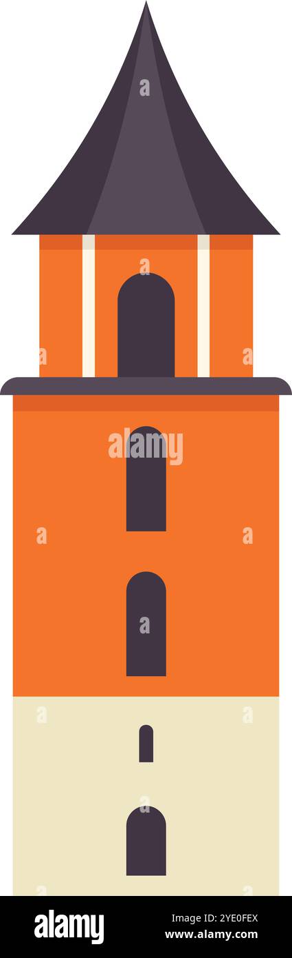 Tall stone tower window Cut Out Stock Images & Pictures - Alamy