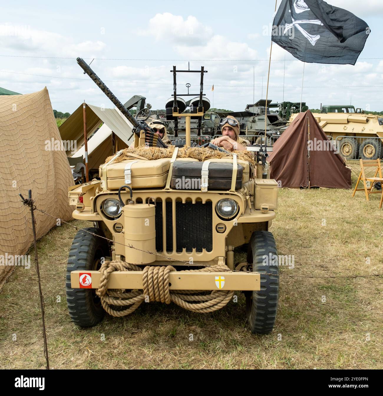 Forncett St Peter. Norfolk, UK – August 18 2024. Two men dressed as ...