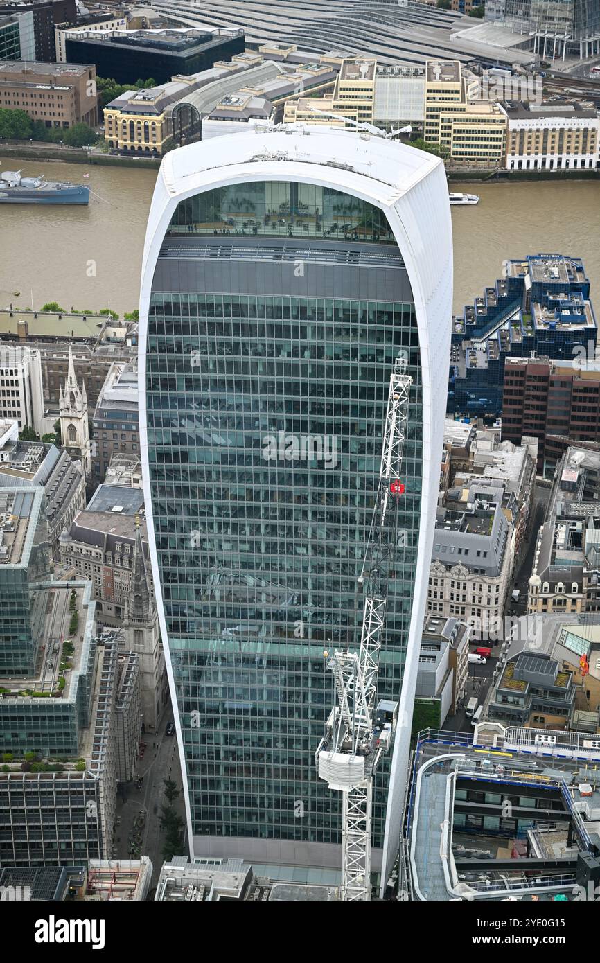 Famous Walkie Talkie building facade - London city skyline, financial ...