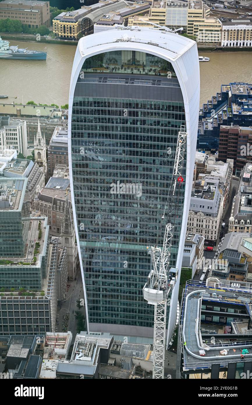 Famous Walkie Talkie building facade - London city skyline, financial ...