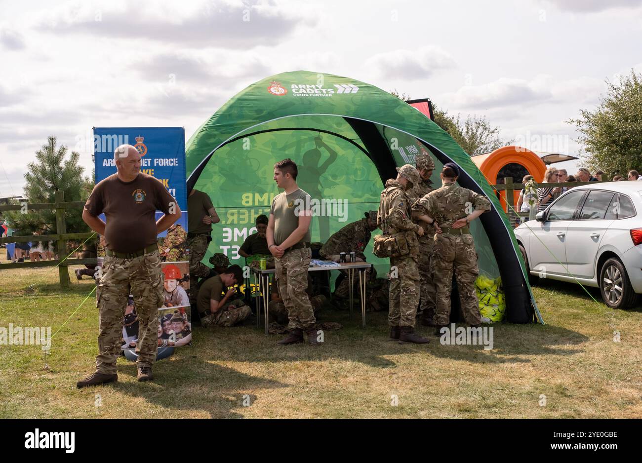 Forncett St Peter. Norfolk, UK – August 18 2024. Army Cadets enrolment ...