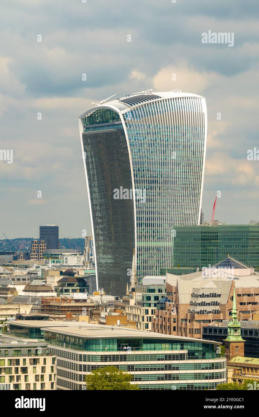 Famous Walkie Talkie building facade - London city skyline, financial ...