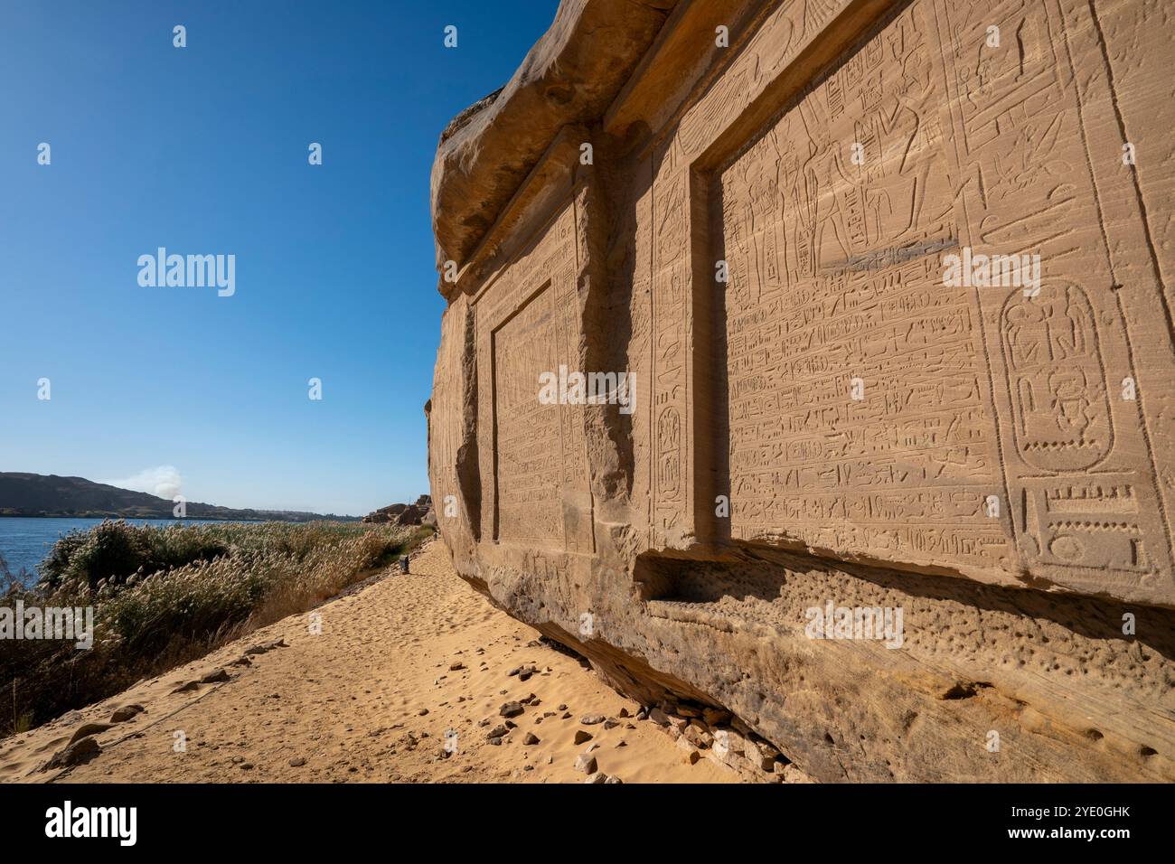Royal stelae, Gebel Al-Silsila, Egypt Stock Photo - Alamy