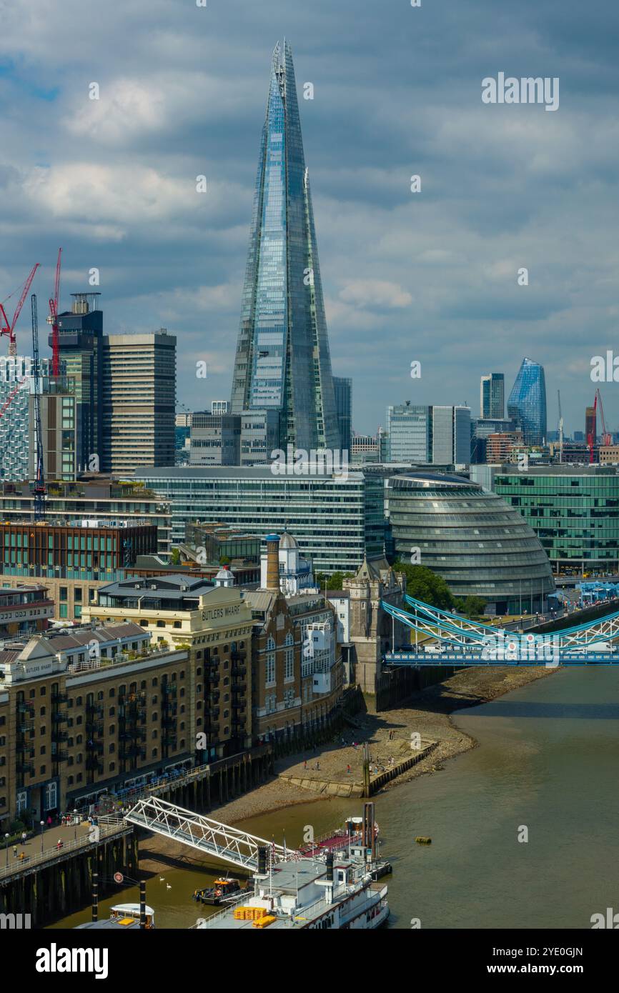 London, UK - Jun 24, 2024: Shard skyscraper with its futuristic glass ...