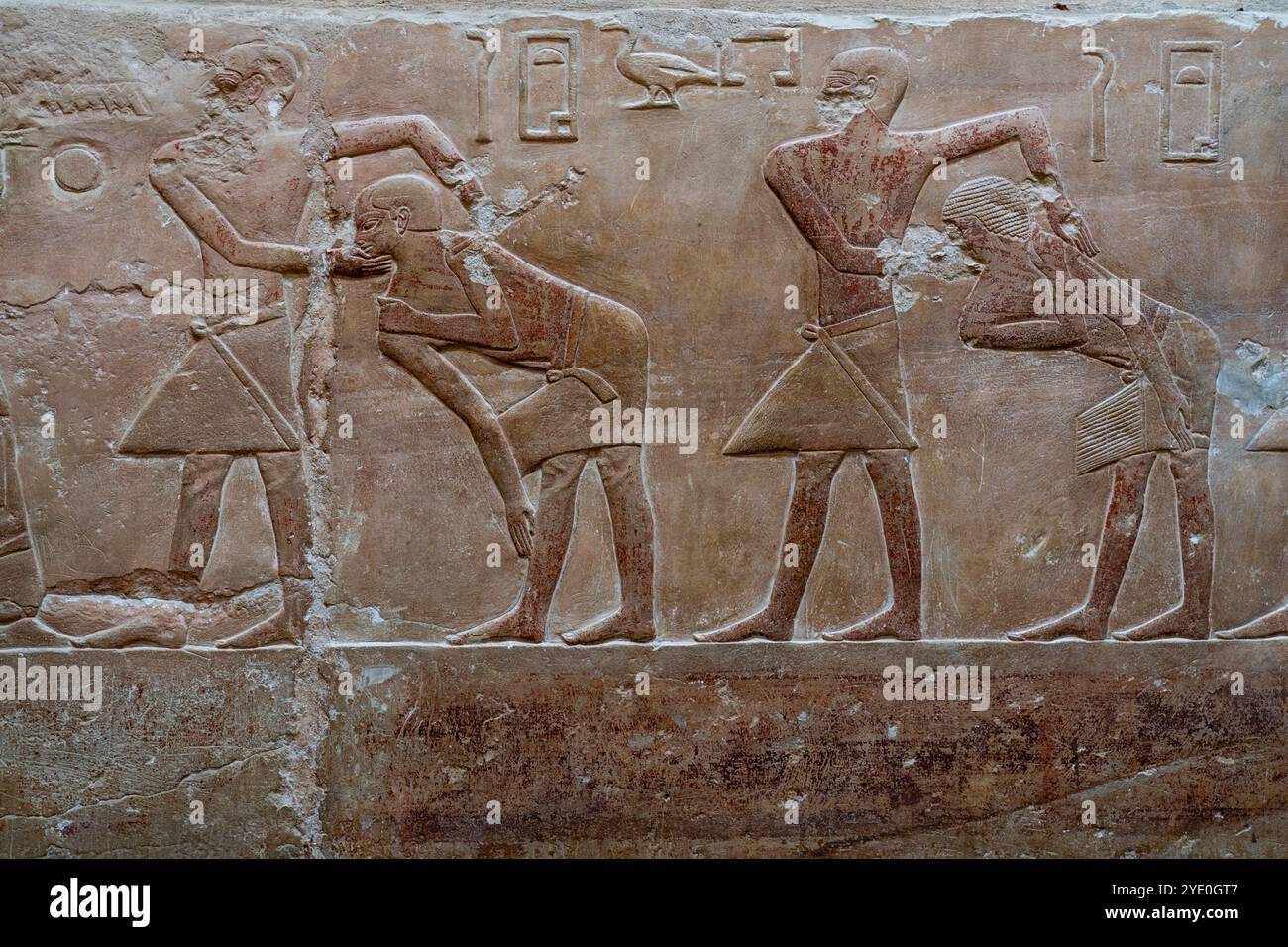 Tomb of princess Seshseshet Idut, complex of Saqqara, Egypt Stock Photo ...