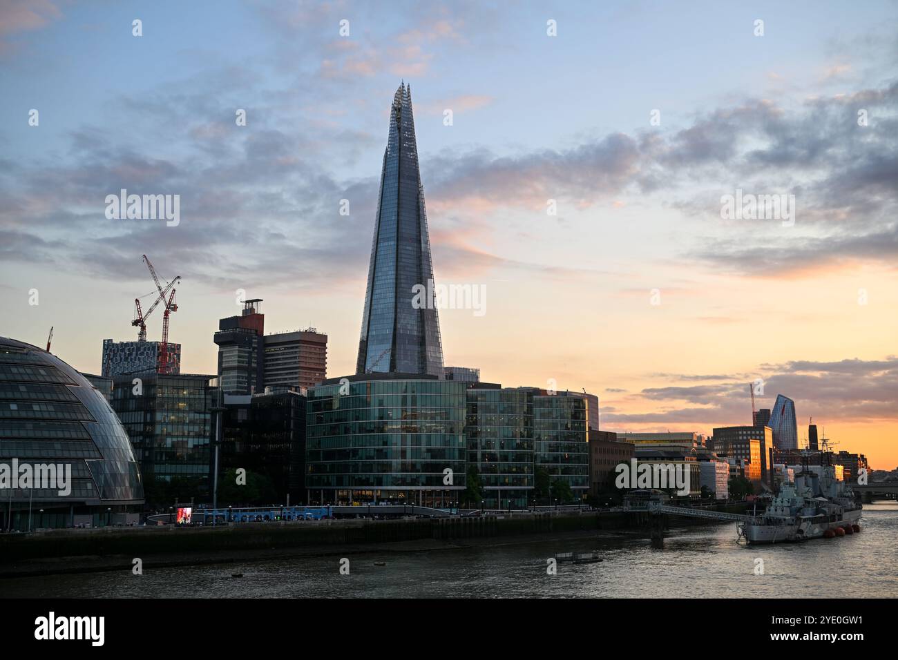 London, UK - Jun 23, 2024: Shard skyscraper with its futuristic glass ...