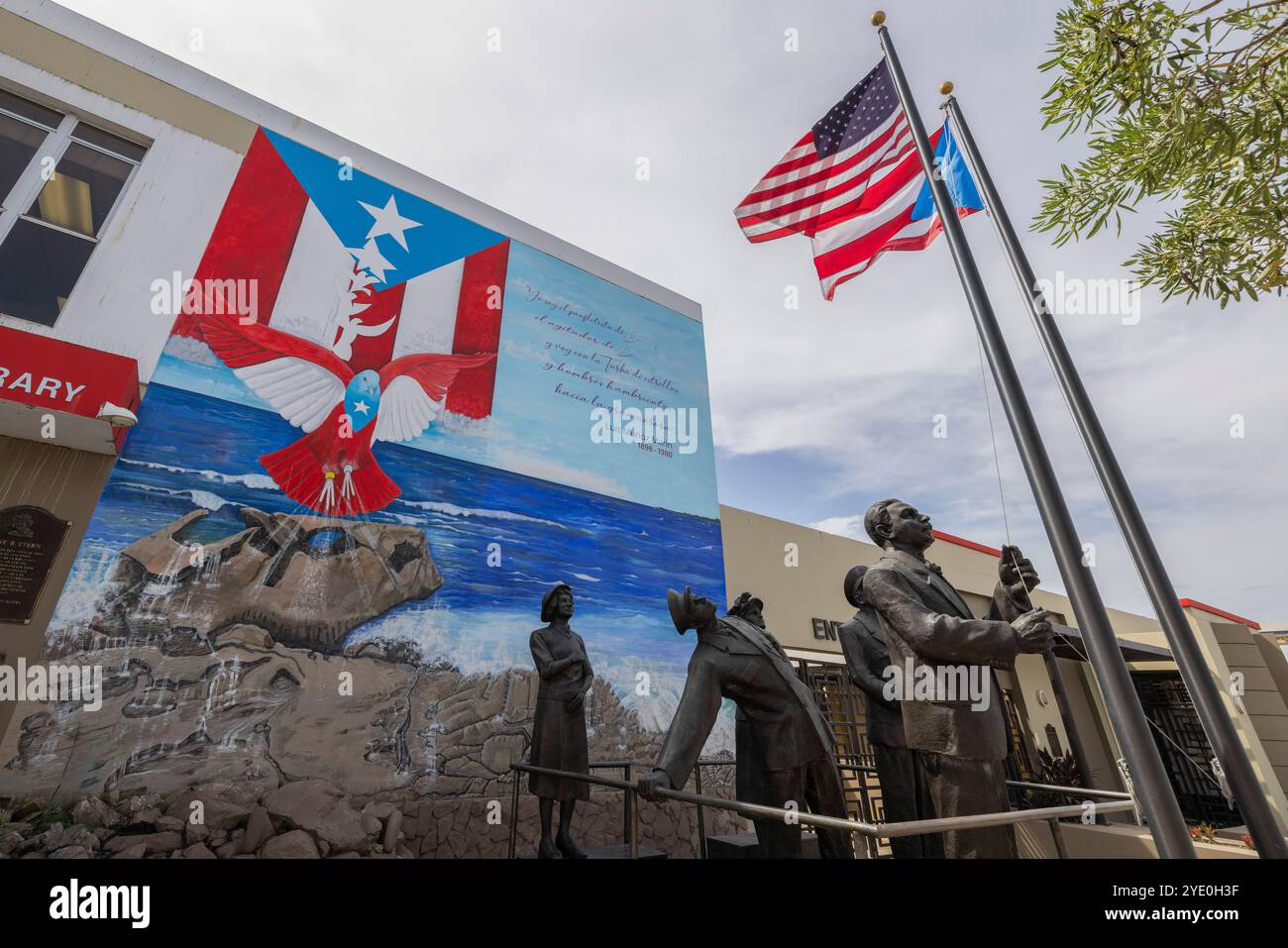 The Monument to the Constitution stands outside the Luis Muñoz Marin ...