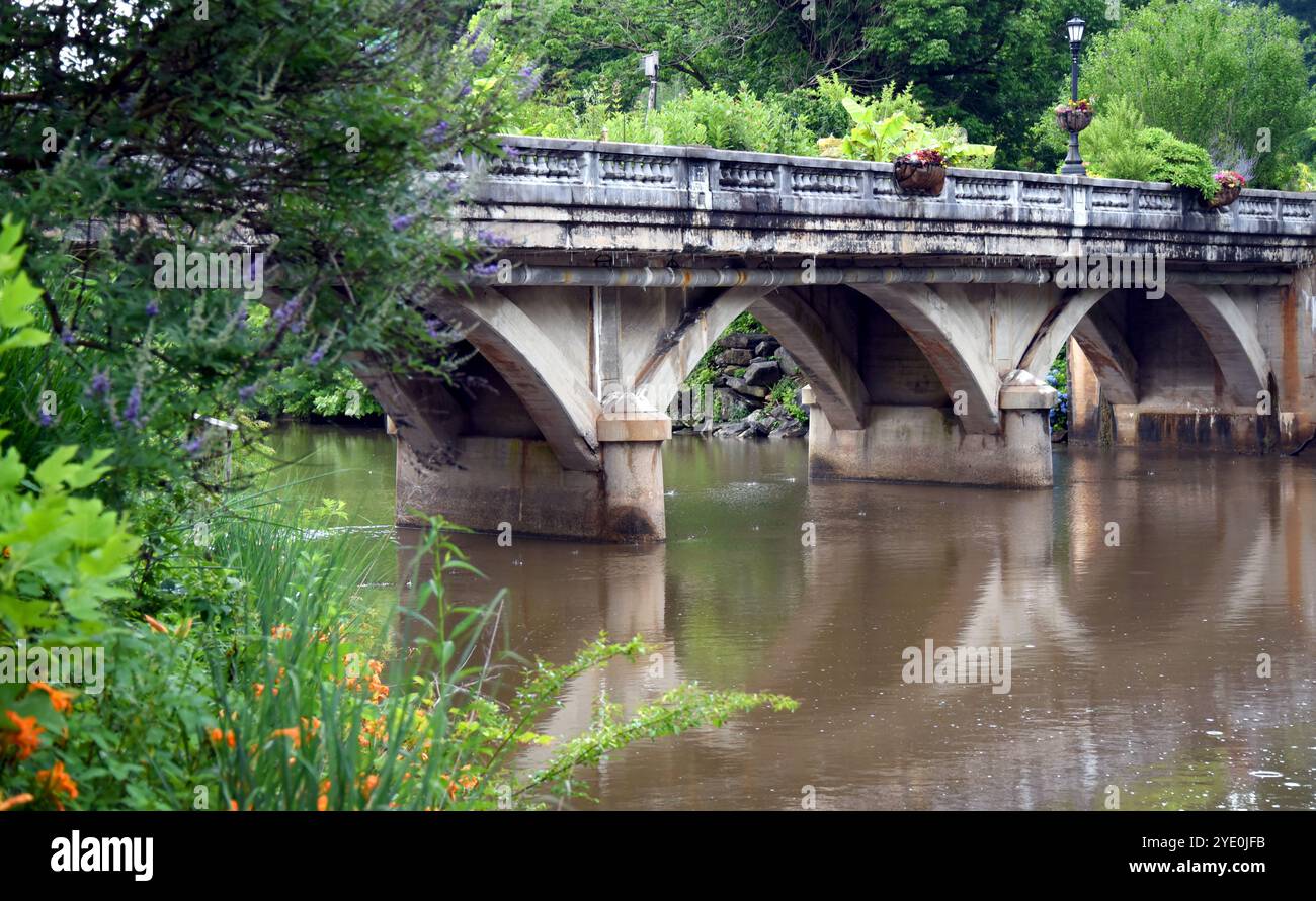 Water level image of Lake Lure Flowering Bridge, Lake Lure, North ...