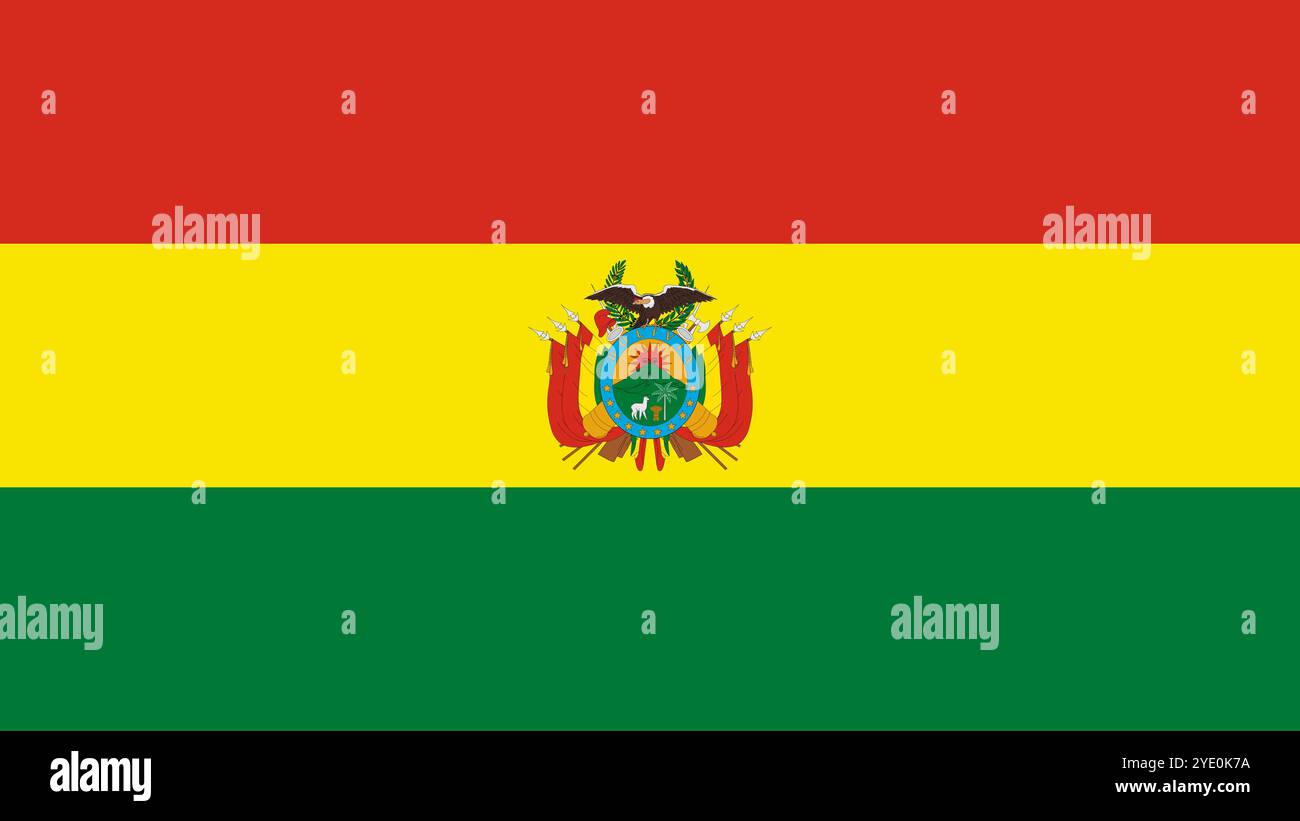 Flag of Bolivia, 16:9 Format, Bolivia Flag, Vector Images Stock Vector ...