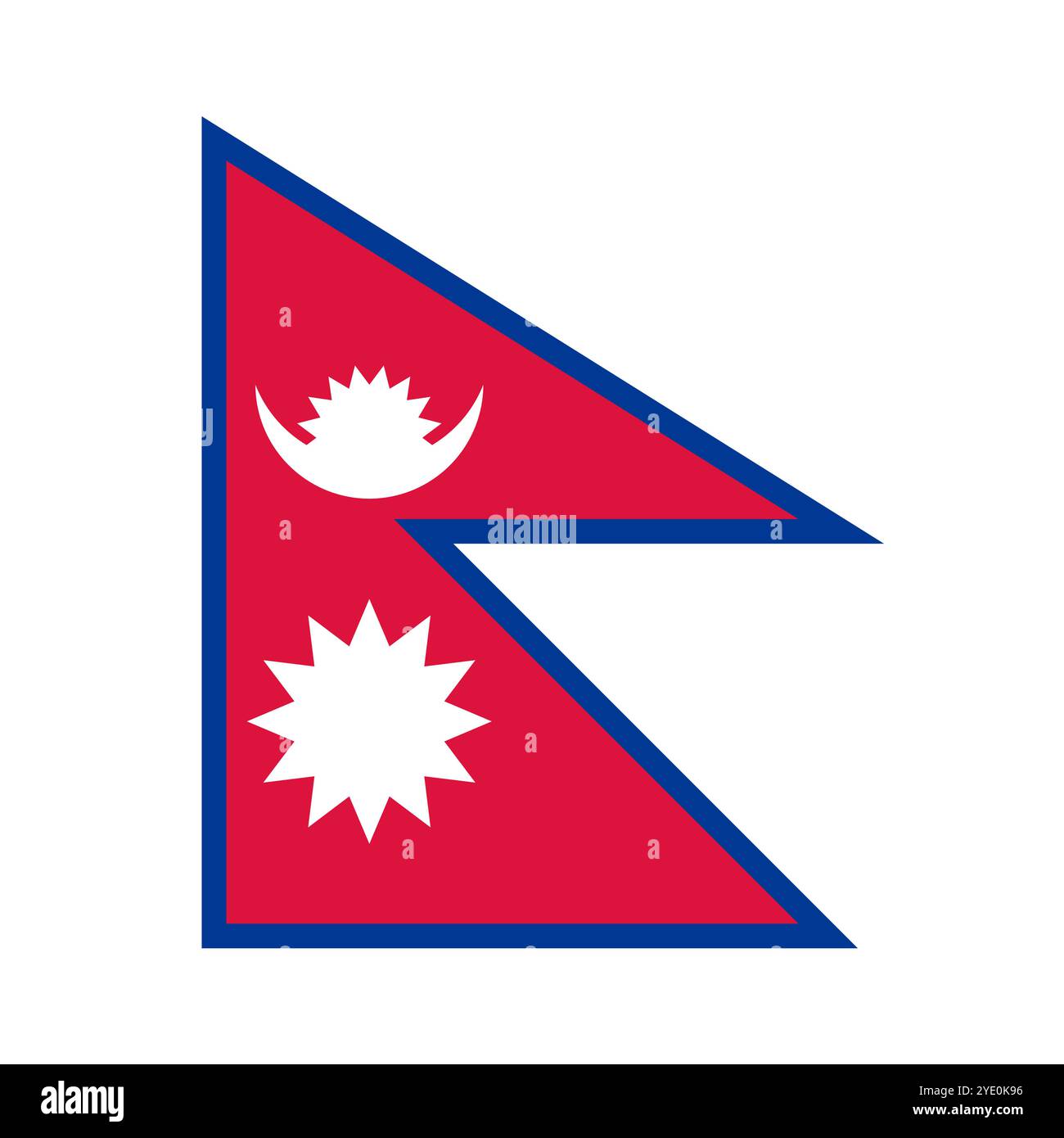 Nepal Circle Flag, Circle Flag of Nepal, Vector Images Stock Vector ...