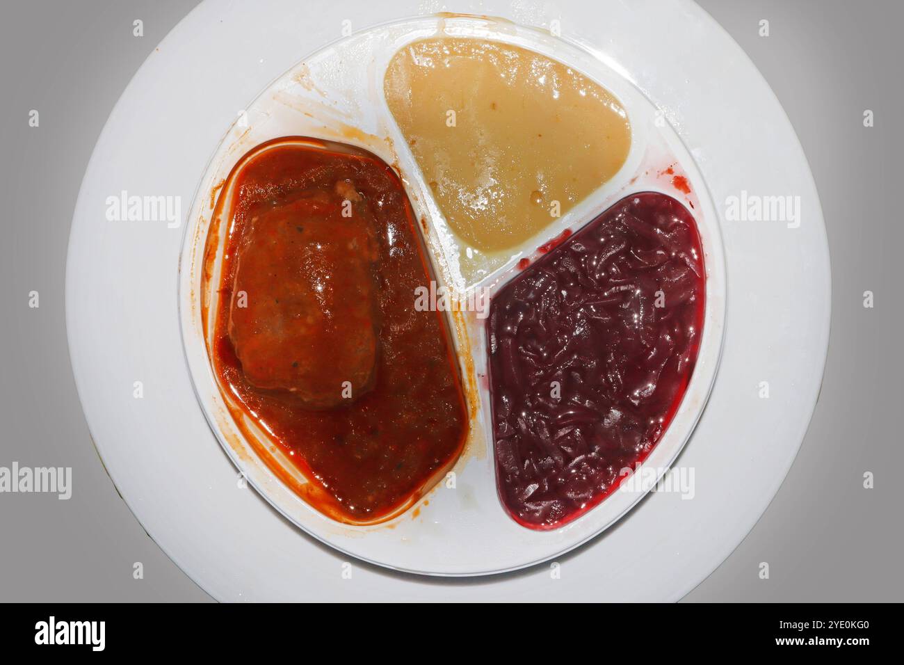 Feriggerichte und Verpackungsmüll 3-Kammern Fertiggericht in einer ...