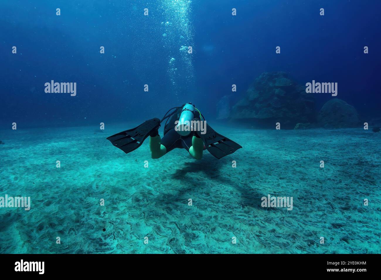 Discover the underwater world as a scuba diver explores bali's tropical ...