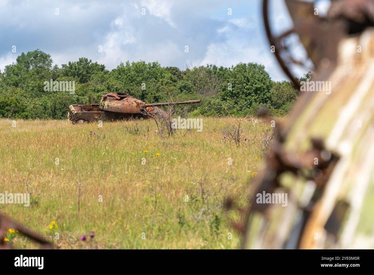 Soviet tank destroyed hi-res stock photography and images - Alamy