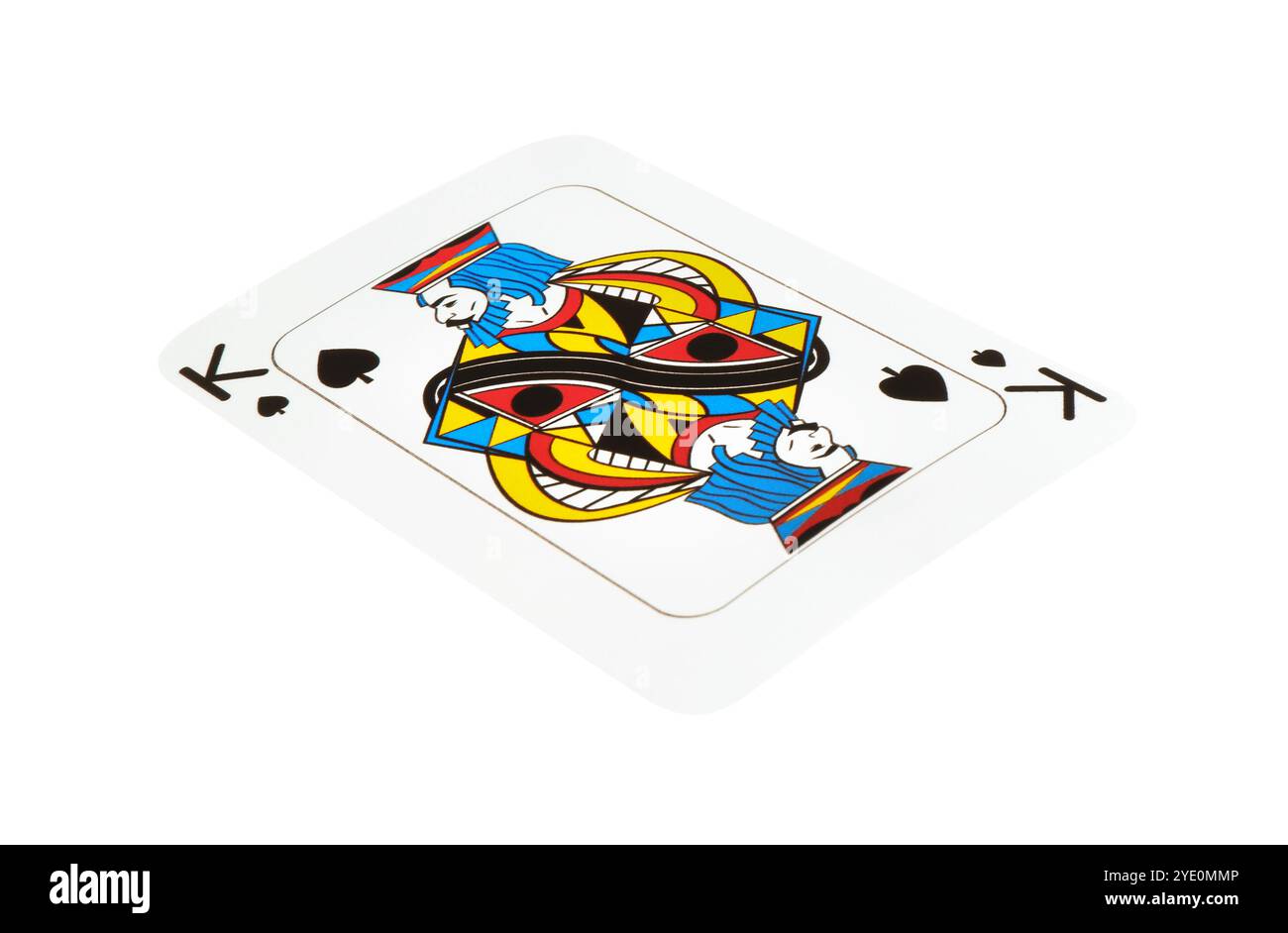 Poker game. One playing card isolated on white Stock Photo - Alamy