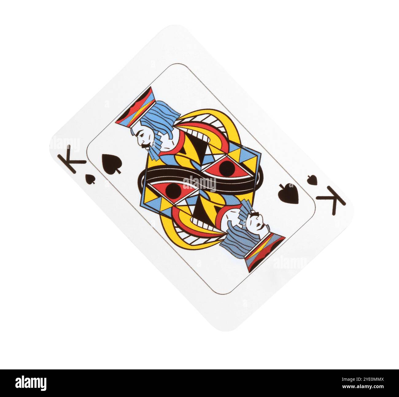 Poker game. One playing card isolated on white Stock Photo - Alamy