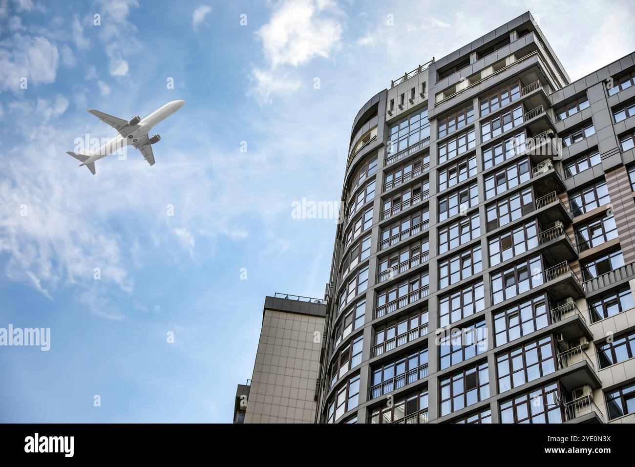 Airplane building industrial construction transportation hi-res stock ...