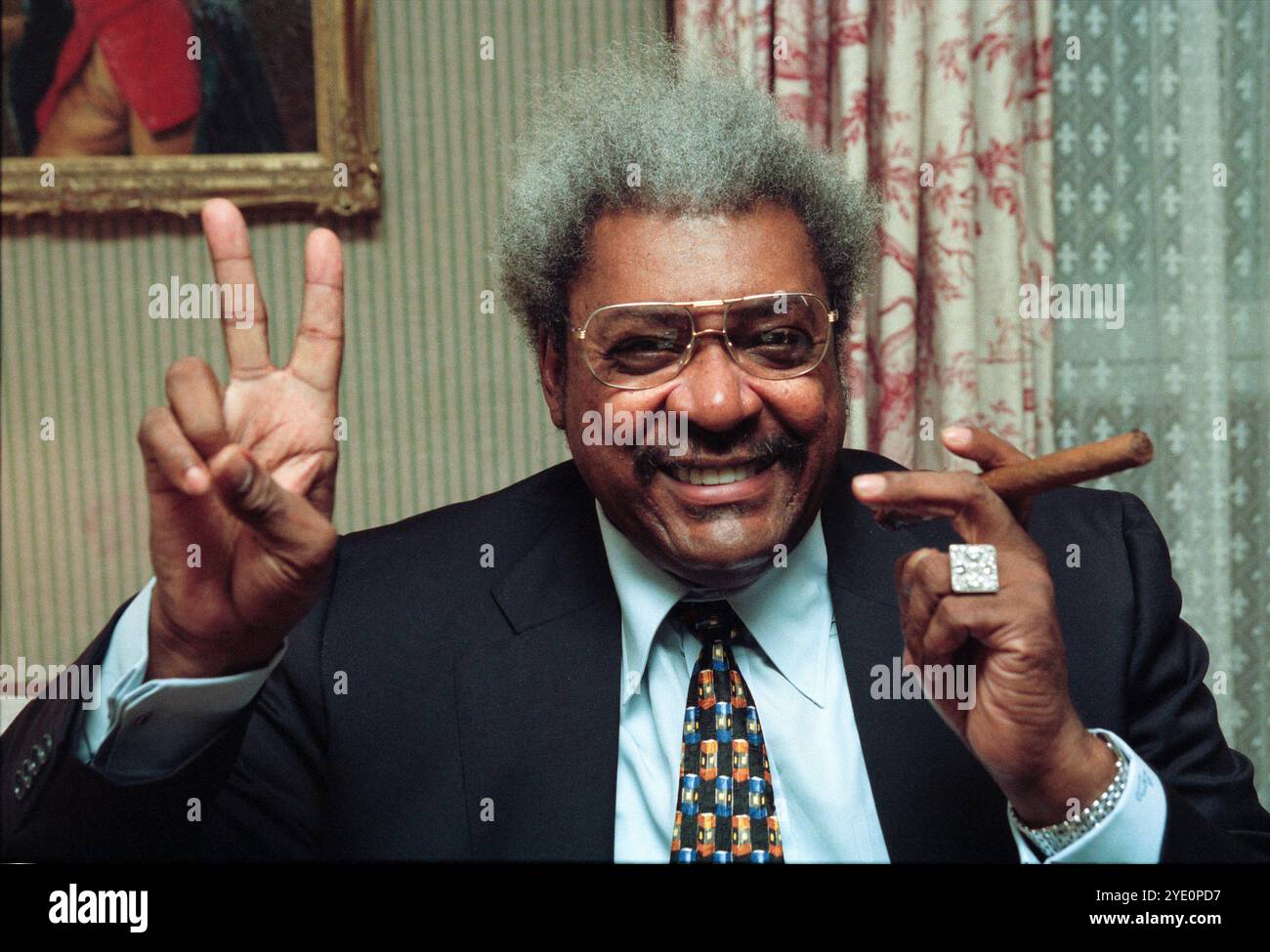 Donald King, legendary American boxing promoter photographed at the ...