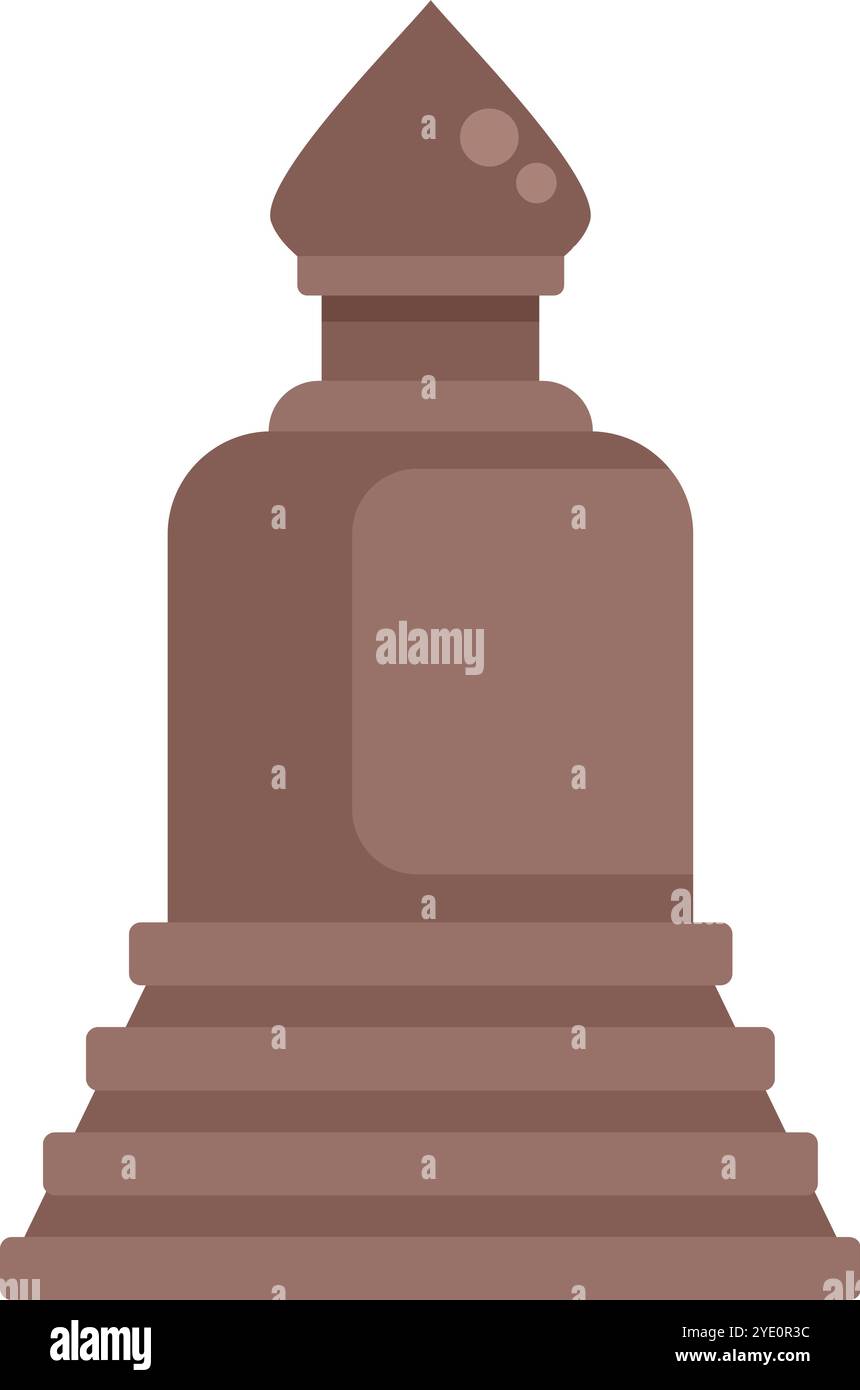 Ancient buddhist stupa standing tall on steps, religious architecture ...