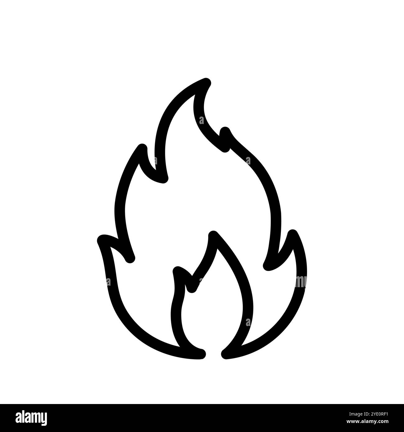 Flaming fire line isolated on hi-res stock photography and images - Alamy