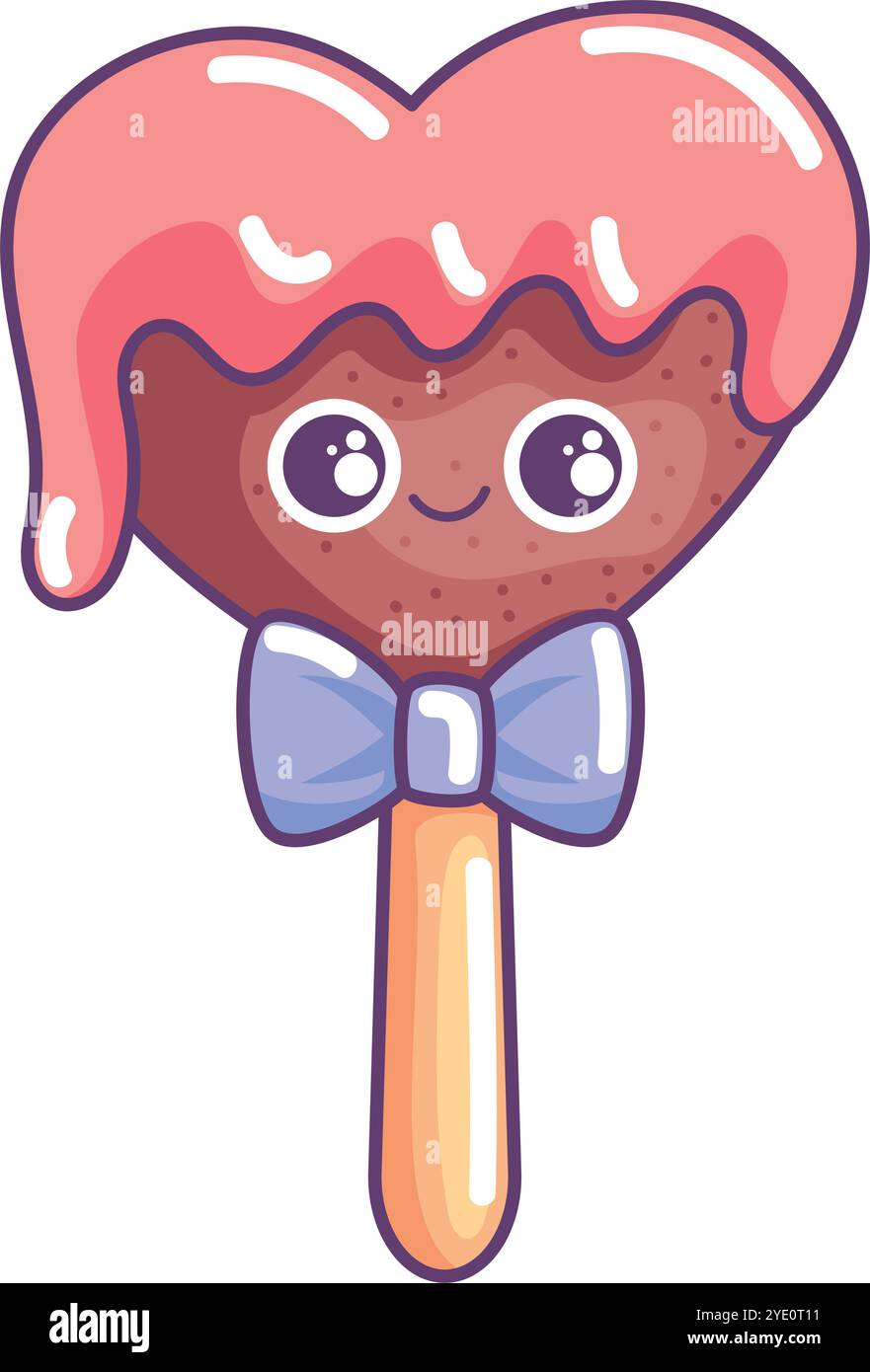 candy heart cartoon kawaii Stock Vector Image & Art - Alamy