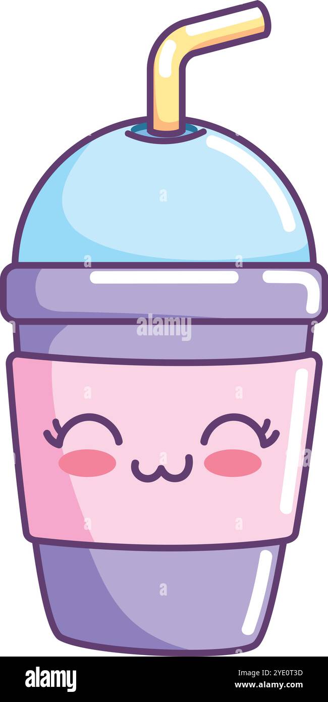 milkshake cartoon candy kawaii Stock Vector Image & Art - Alamy
