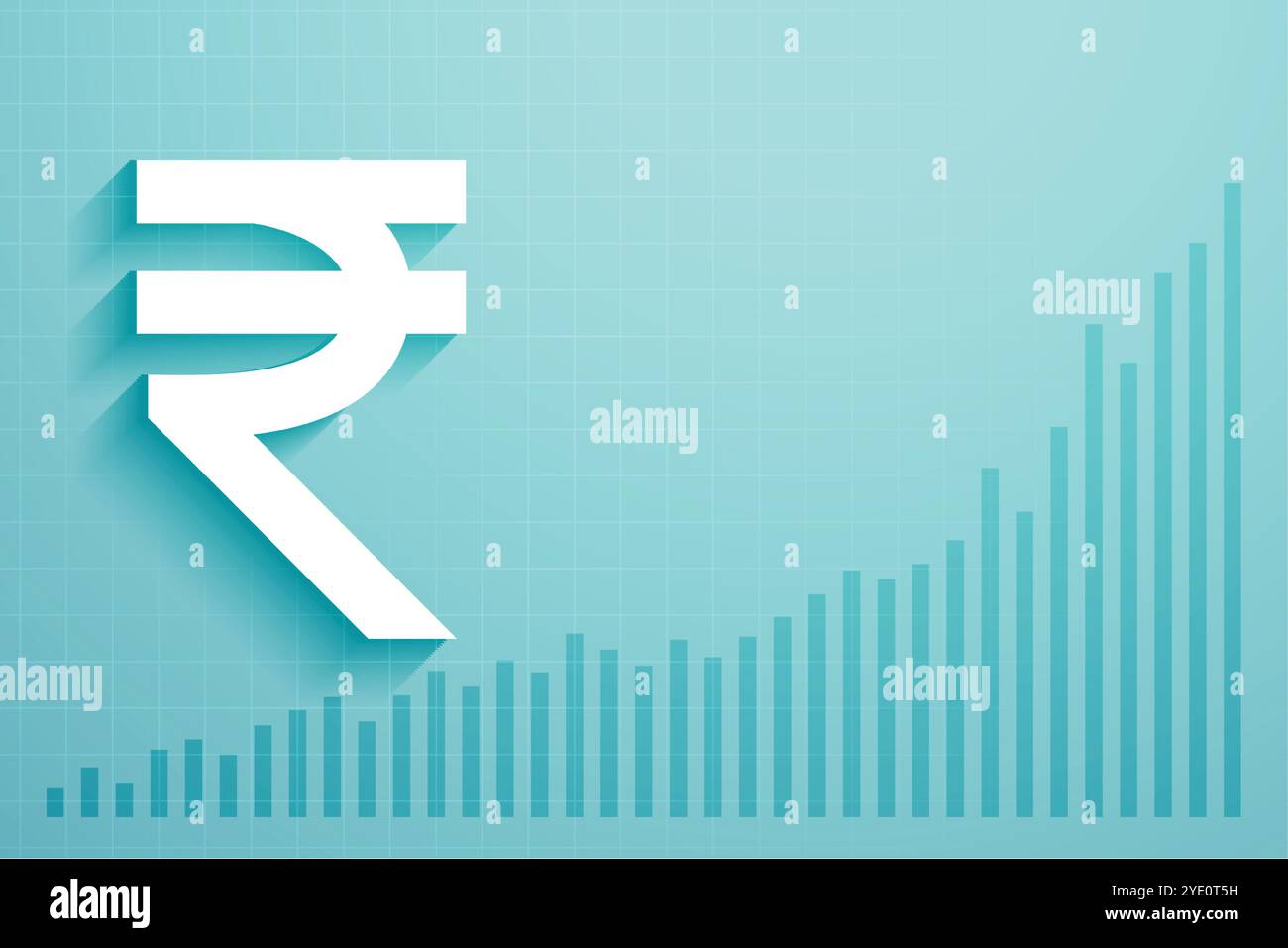 digital money inr indian rupee trading concept background vector Stock ...