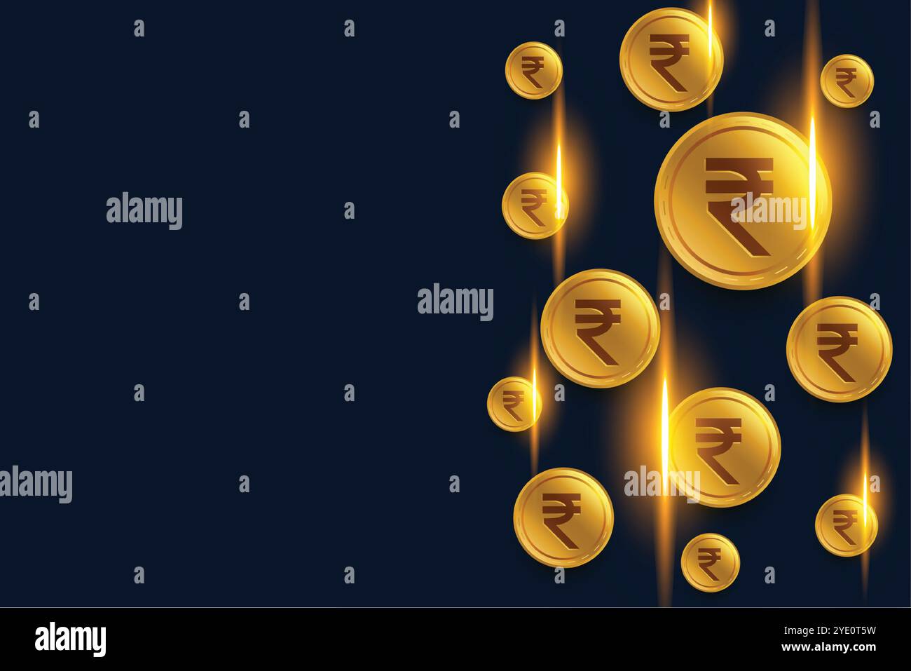 Indian currency coin Stock Vector Images - Alamy