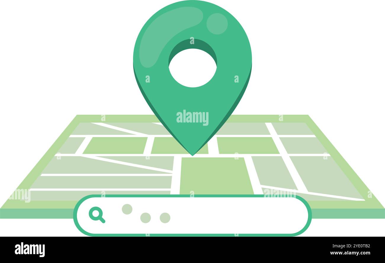 map and navigation mark Stock Vector Image & Art - Alamy