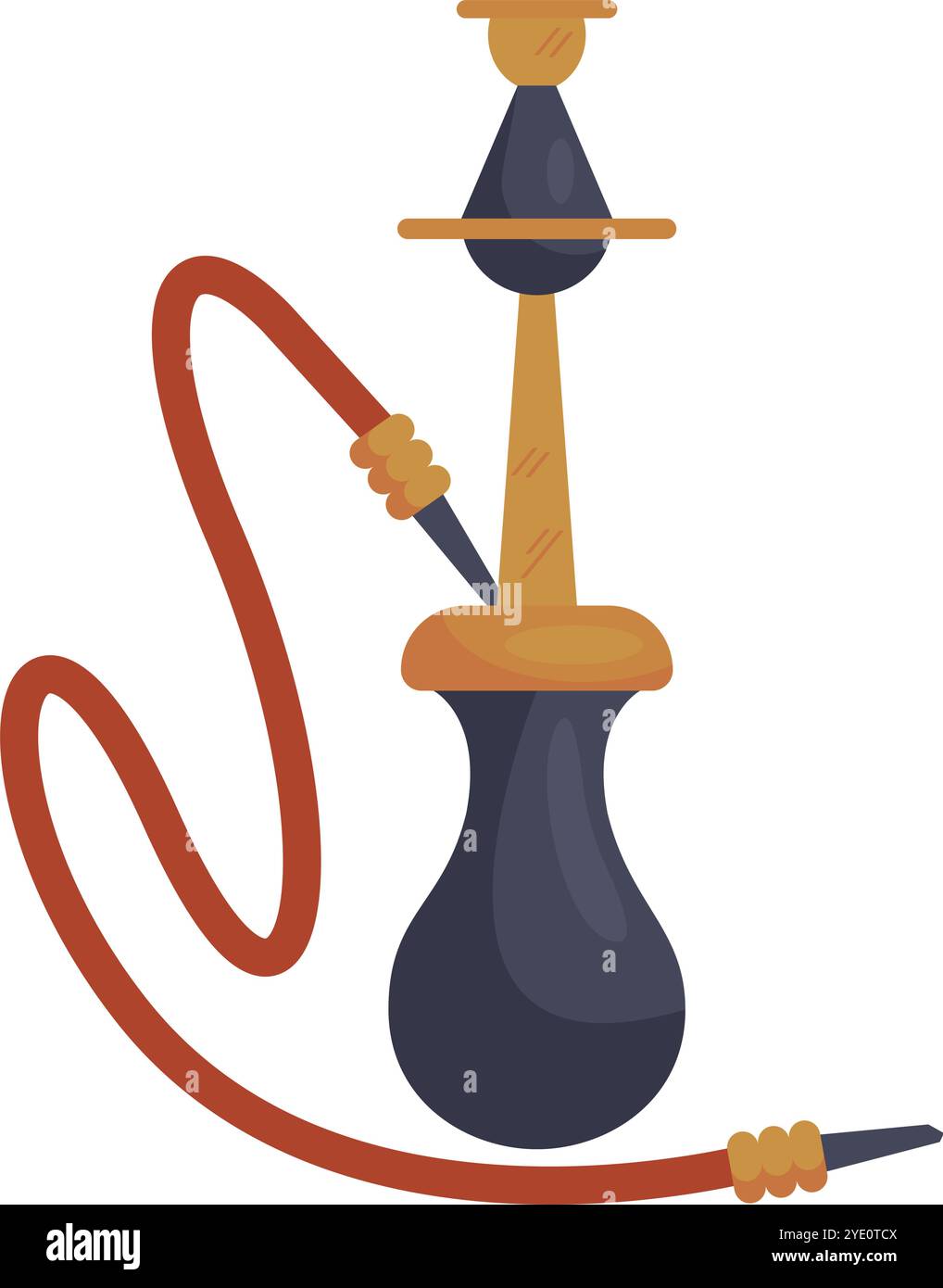 Arab smoking hookah Stock Vector Images - Alamy