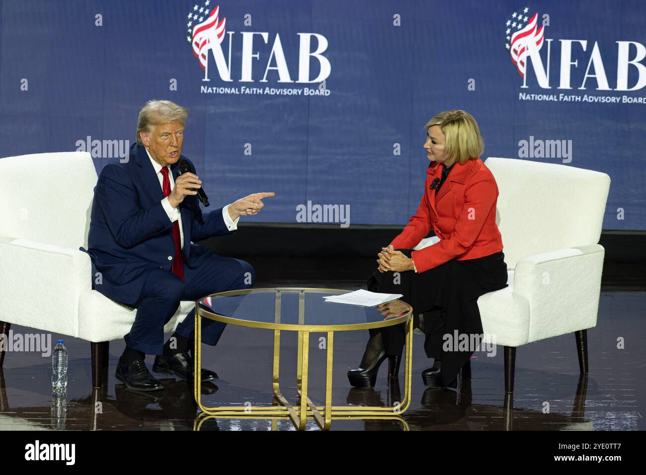 Powder Springs, Georgia, USA. 28th Oct, 2024. President Donald Trump at ...